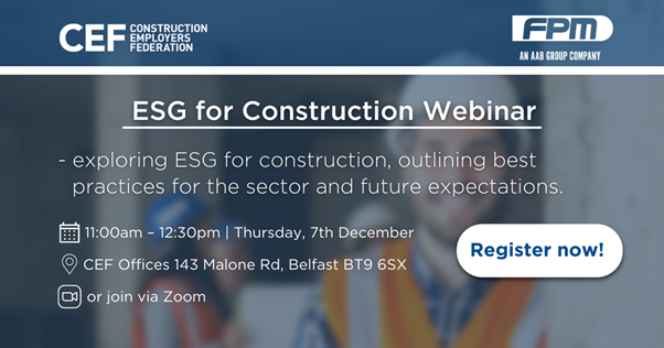 ESG for Construction- Webinar/Event CEF